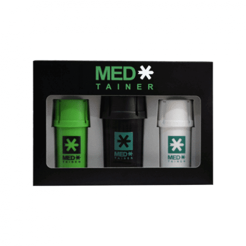 The Medtainer Storage w/ Grinder Connoisseur's Set #1 - 20/40 Dram (3pc ...