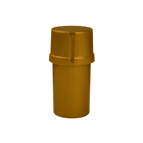 The Medtainer Storage w/ Grinder Solid Gold - 20 Dram - It's 4:20 Somewhere