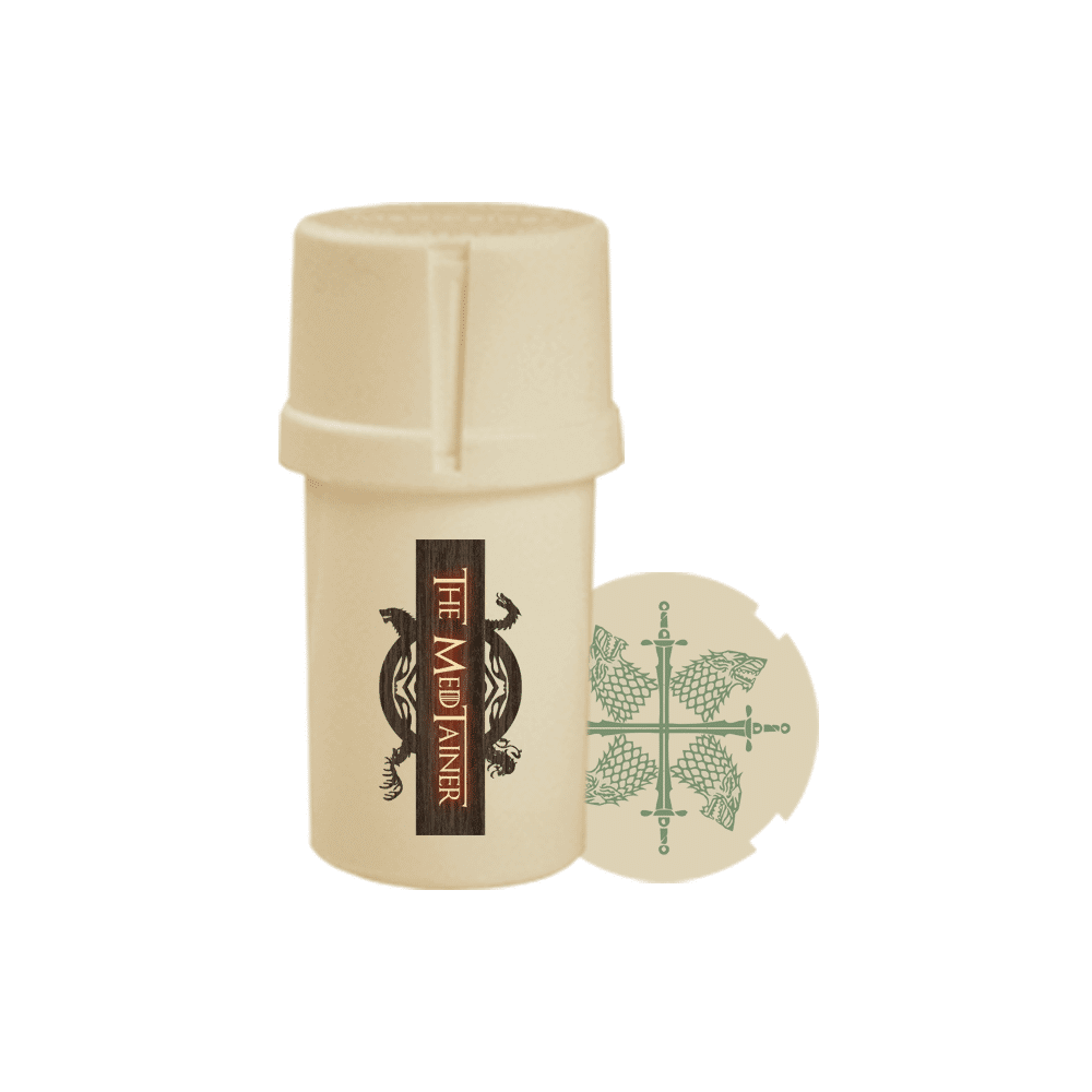 The Medtainer Storage w/ Grinder "Spark Wolf" Throned - 20 Dram - It's ...