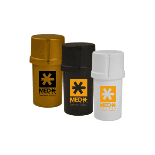 The Medtainer Storage w/ Grinder The Gold Pack - 20 Dram (3pc) - It's 4 ...