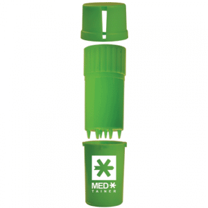 Medtainer | Storage w/ Grinder Green w/ White Medtainer | Logo - 20 ...