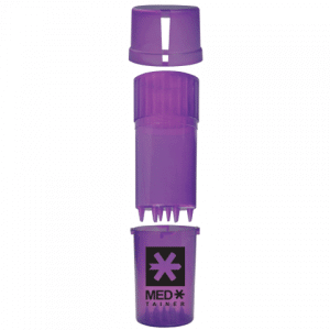 Medtainer | Storage w/ Grinder Translucent Purple w/ Black Medtainer ...