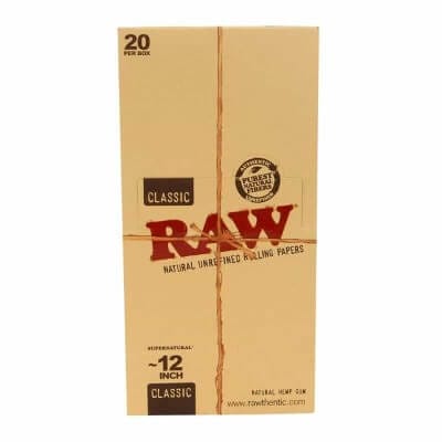 RAW | Supernatural Rolling Paper 12" - 1 pk | Giant Leaf for Smooth ...