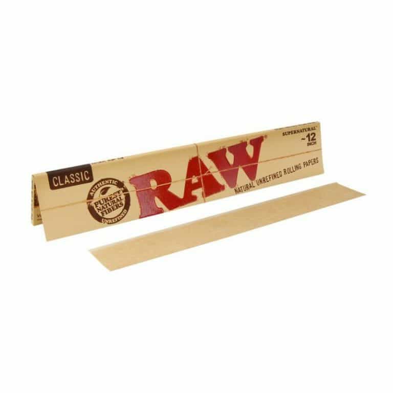RAW | Supernatural Rolling Paper 12" - 1 pk | Giant Leaf for Smooth ...