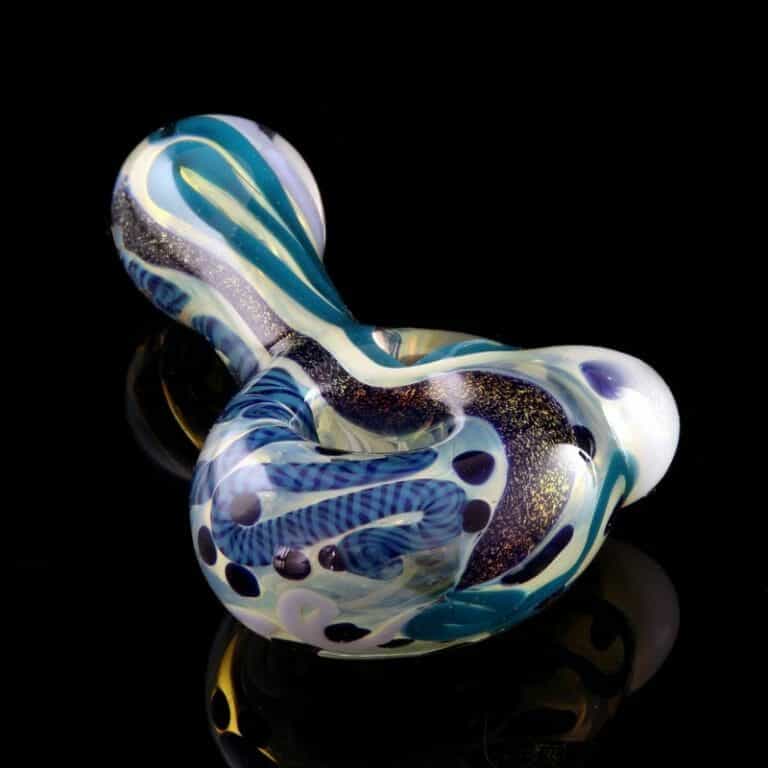 Glassheads Dichro Inside-Out Pancake Head Hand Pipe - Colorful Delight ...
