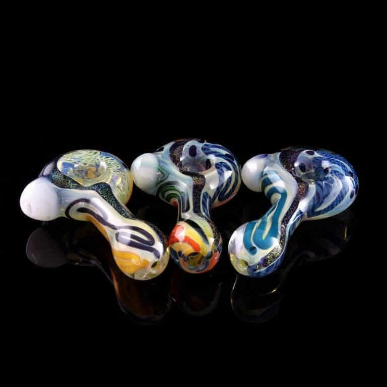 Glassheads Dichro Inside-Out Pancake Head Hand Pipe - Colorful Delight ...