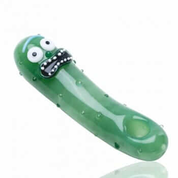 Empire Glassworks | Rick and Morty Pickle Rick Glass Hand Pipe w/ Super ...