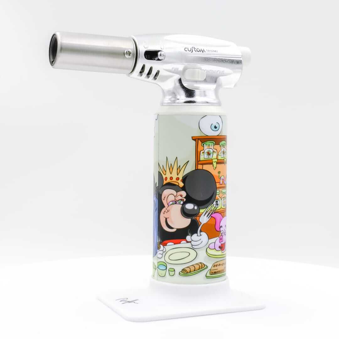 Custom Torches | Dunkees "Danksgiving Honey" Butane Torch - White ...