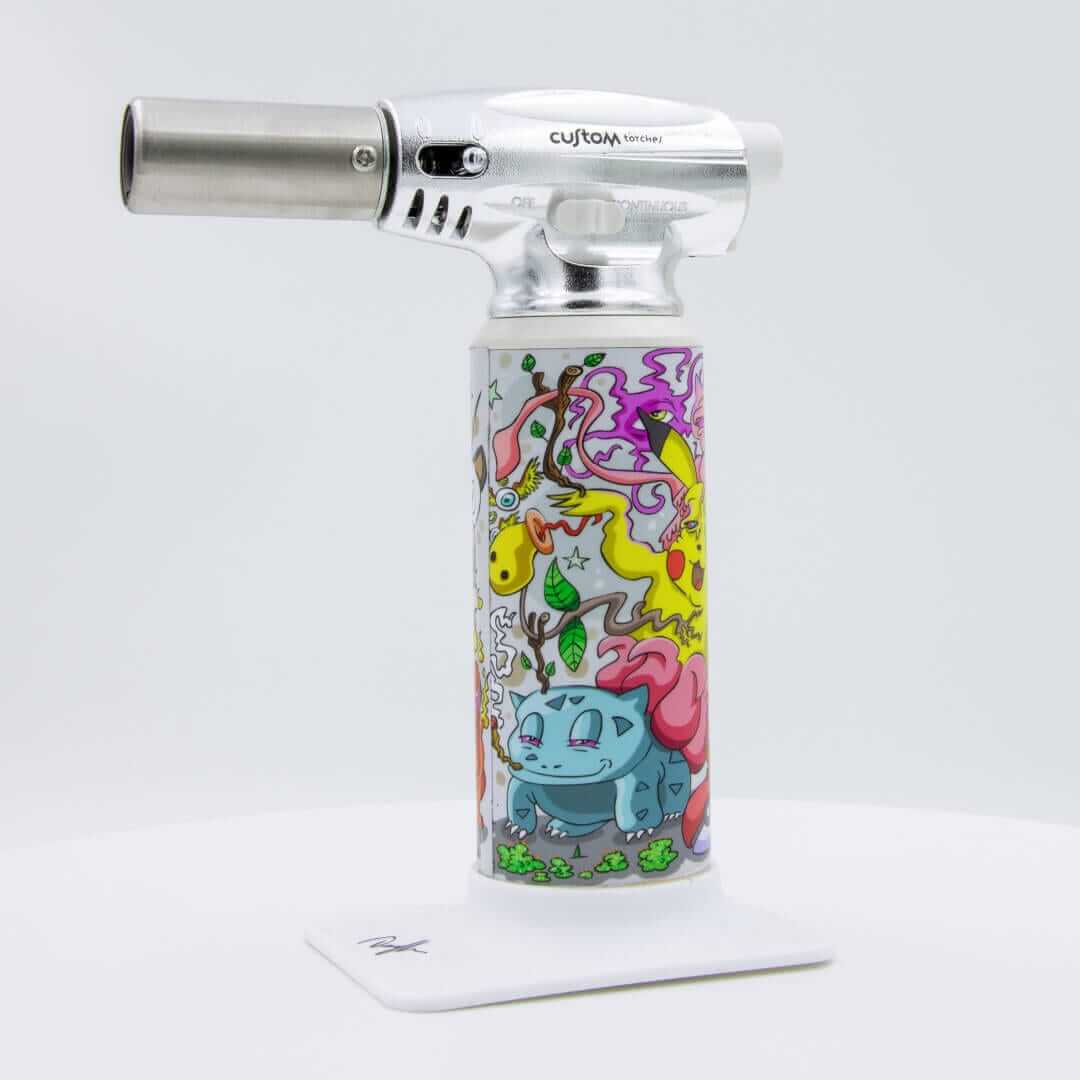Custom Torches | Dunkees "Smokimon" Butane Torch - White - It's 4:20 ...