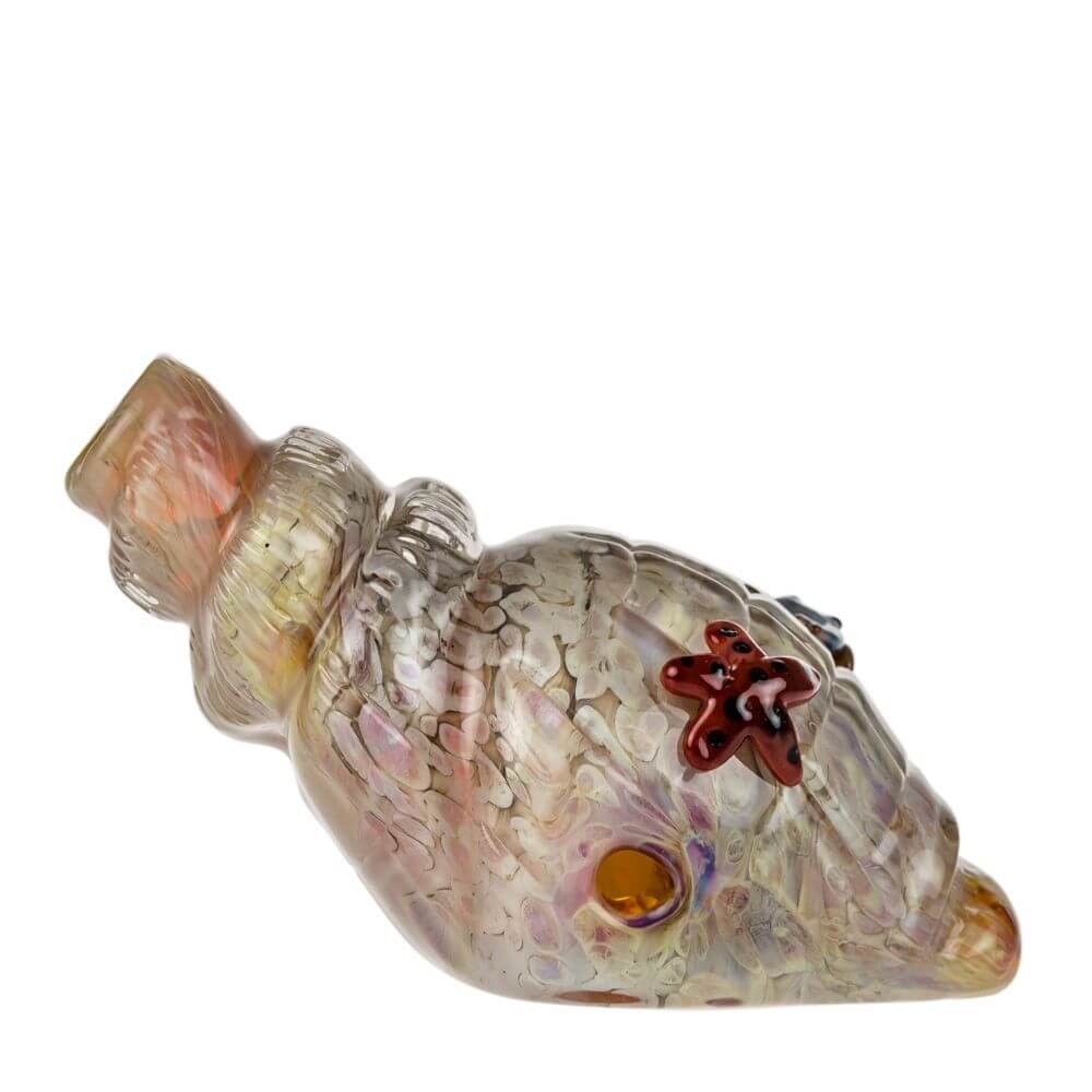 Whimsical Conch Shell Glass Hand Pipe - Aurora Delight - It's 4:20 ...