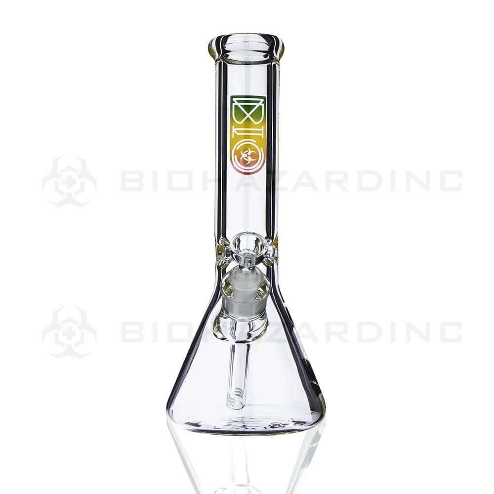 Bio Hazrard | 12" Beaker Water Pipe - Rasta | Rugged, Reliable, and ...