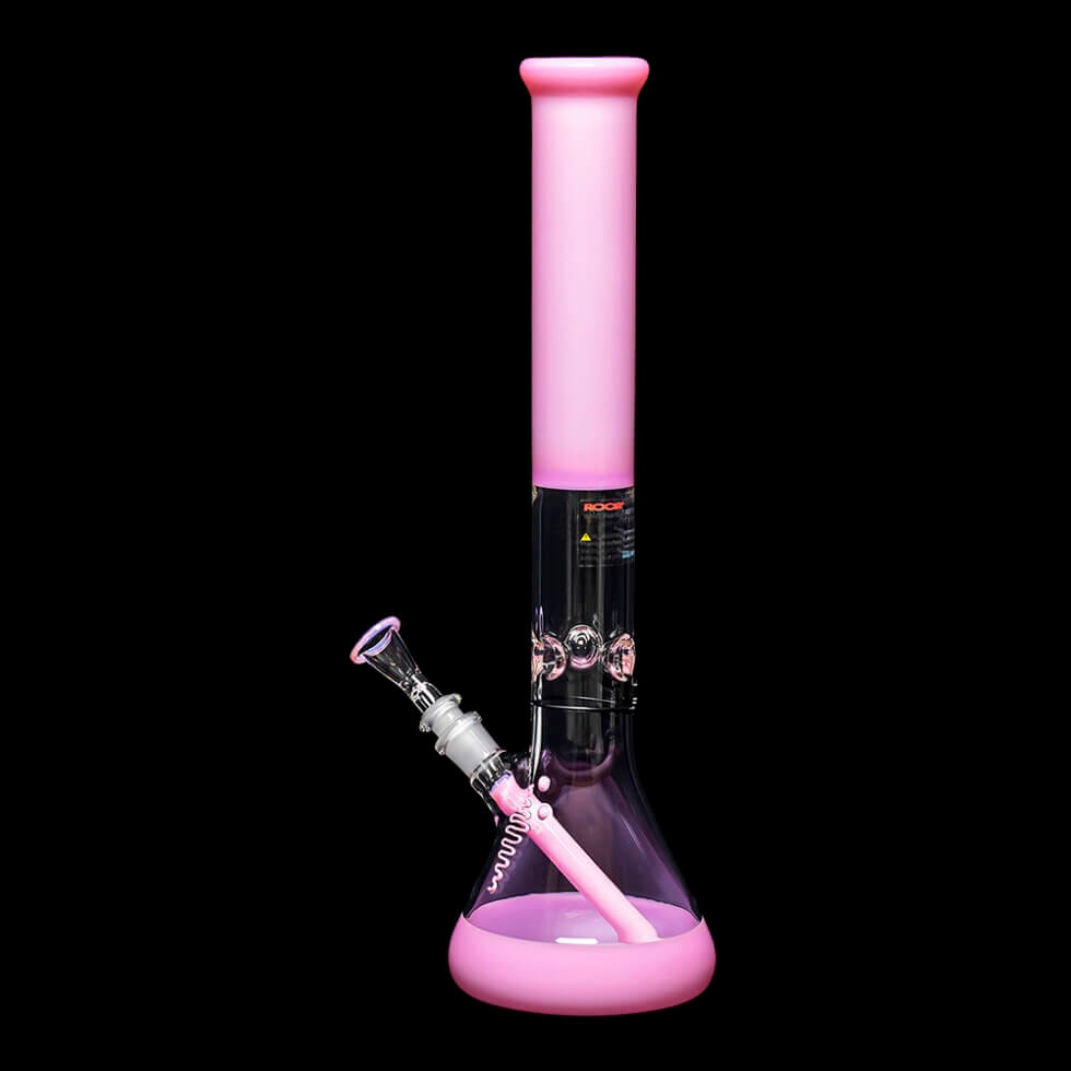 ROOR | Custom Classic 18? Beaker Bong 50x5mm ? Pink | Elevate Your ...