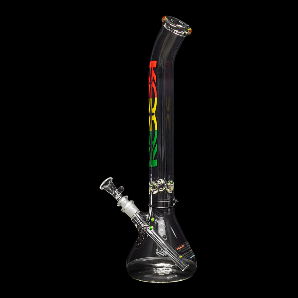 ROOR | Classic 18" Beaker Bent Neck - Rasta | Elevate Your Experience ...