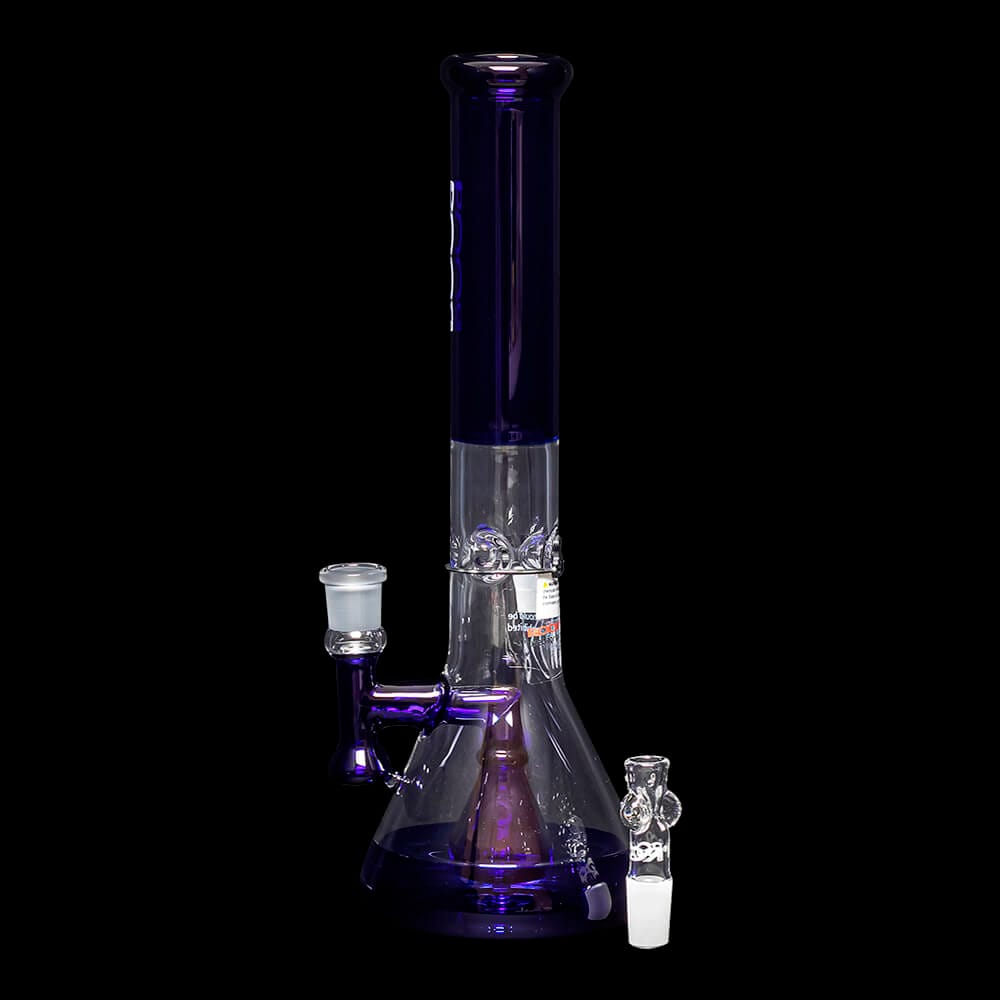 ROOR Tech | Mini 14" Fixed Stem Beaker 45mm x 5mm - Blue & Clear ...