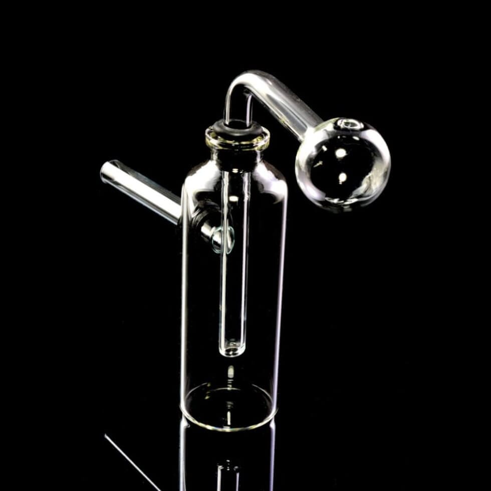 420º Below | Small Clear Glass Bottle Oil Burner Bubbler Rig - Made In ...